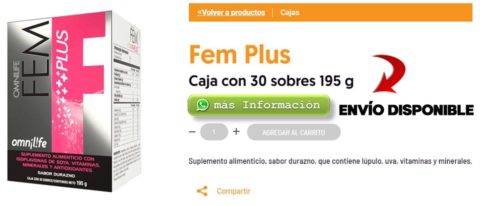 Fem Plus de Omnilife - Sistema Hormonal Femenino